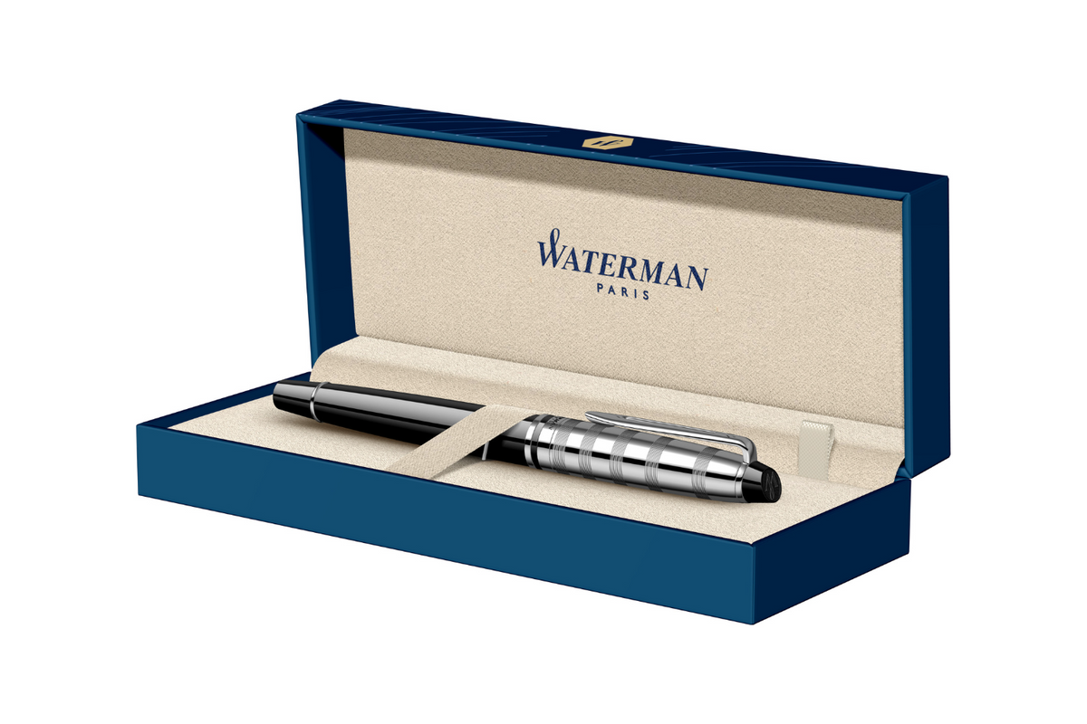 Waterman - Expert Deluxe | Black - Silver Trim