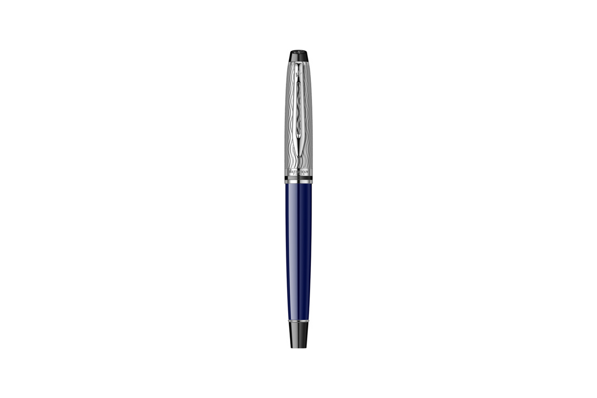Waterman - Expert Deluxe | Dark Blue Wave - Silver Trim