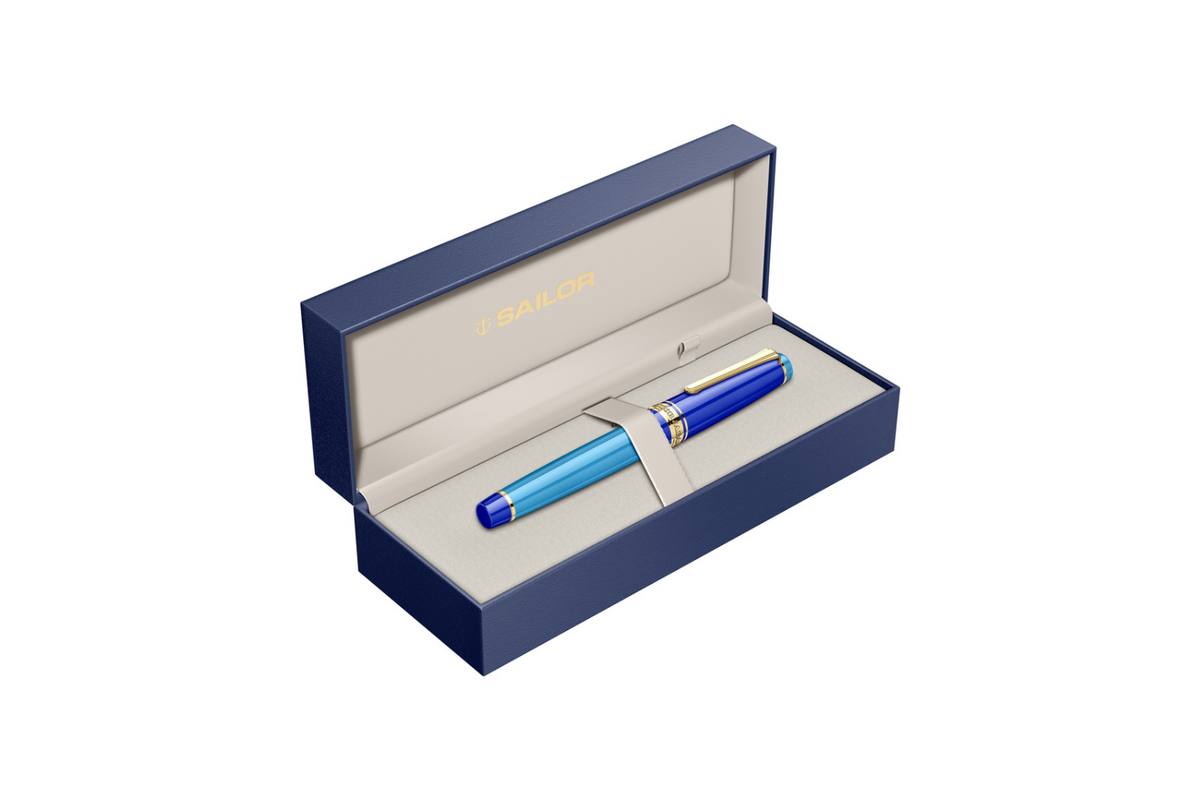 Sailor - Professional Gear Slim | Quasar Blue - Gold Trim | – Pen ...