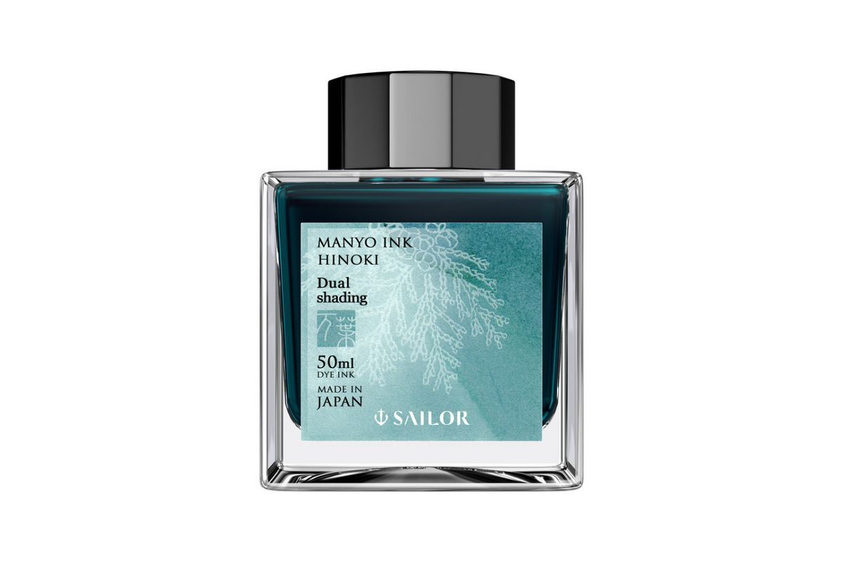 Sailor - Manyo Dual Shading Hinoki Turquoise Ink 50ml